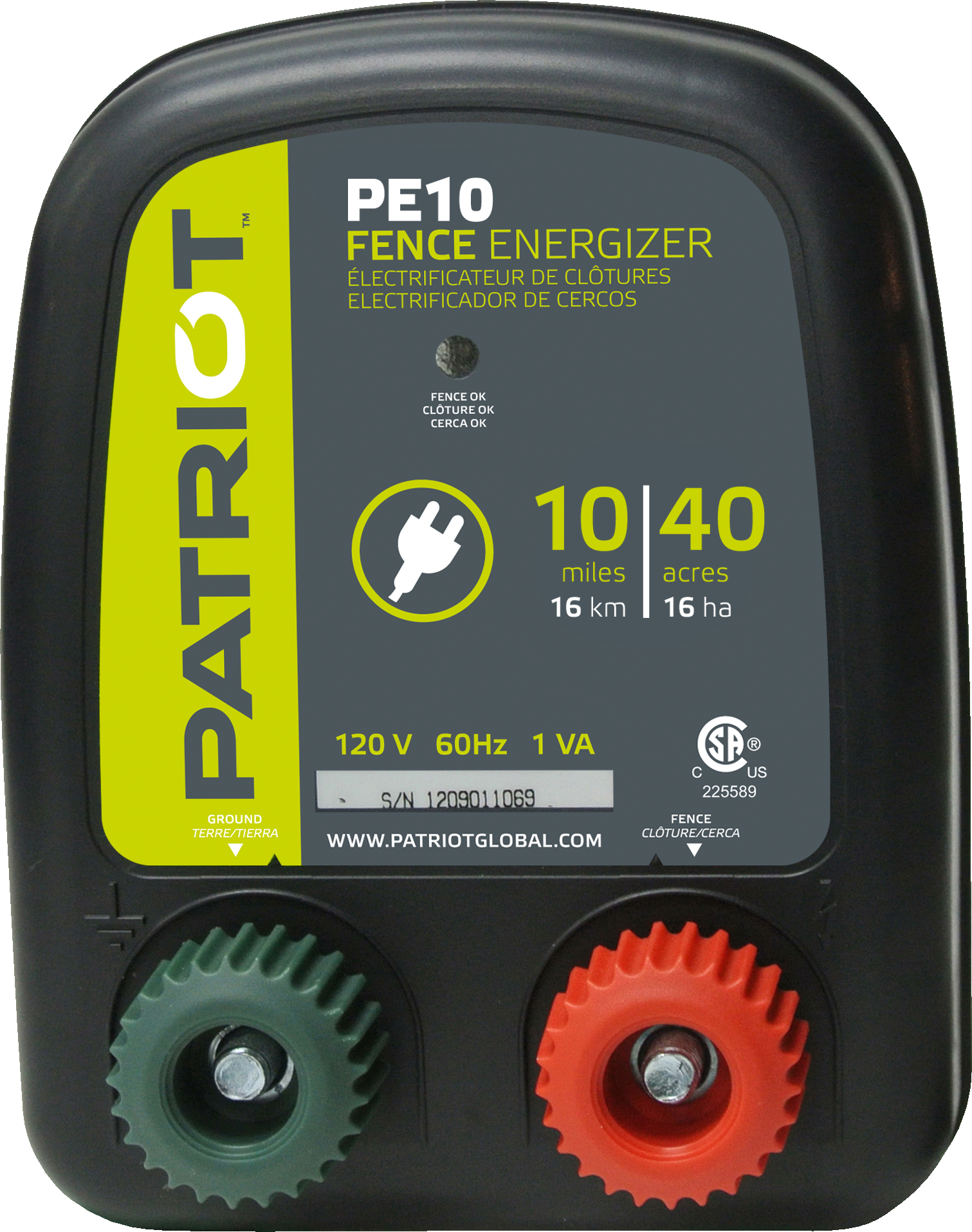 PE10 Fence Energizer (AC) | Patriot